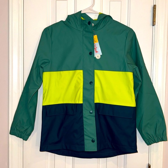 Cat & Jack | Jackets & Coats | Cat Jacks Color Block Hoodie Rainjacket ...